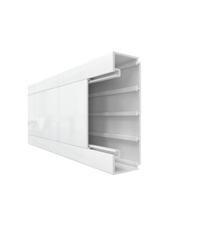 Canal PVC 90x50 mm Blanco Serie10 Metro